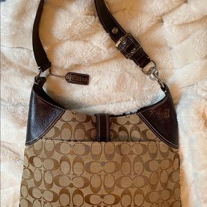 Coach | Bags | Coach Signature Logo Boho Style Shoulder Bag | Poshmark